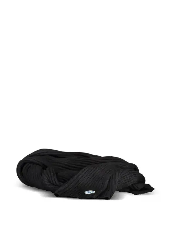 NORTH SAILS Ribbed-knit Logo-patch Scarf