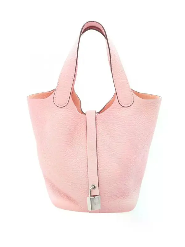 Hermès Clemence Picotin Lock 18 Handbag - Pink