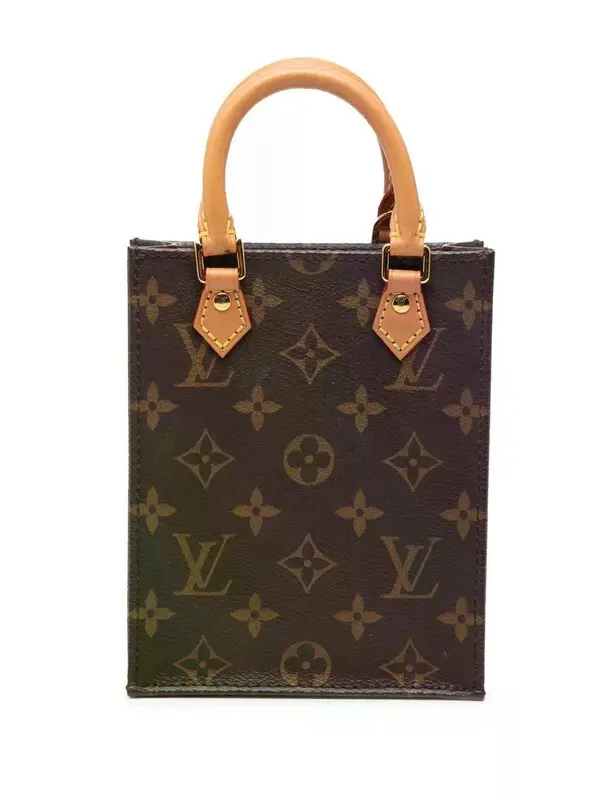 LOUIS VUITTON 2020 Monogram Petit Sac Plat Satchel