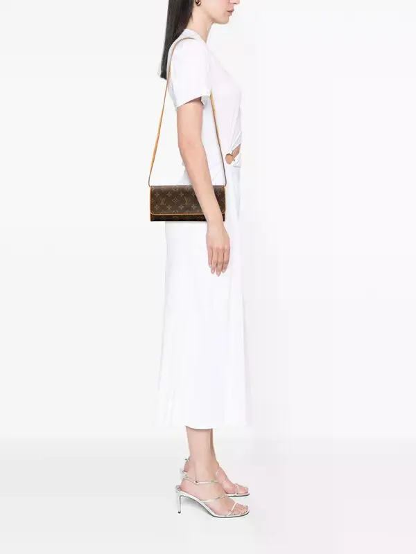 LOUIS VUITTON Monogram Pochette Twin Gm Crossbody Bag