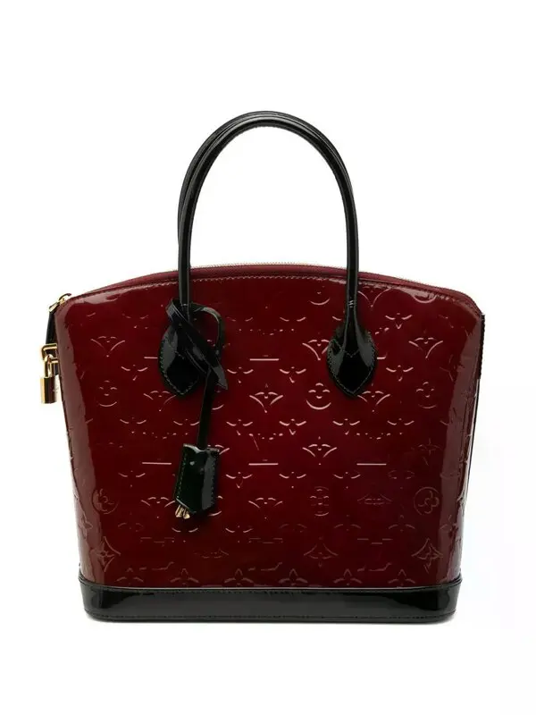 LOUIS VUITTON Monogram Vernis Lockit Pm Handbag - Red