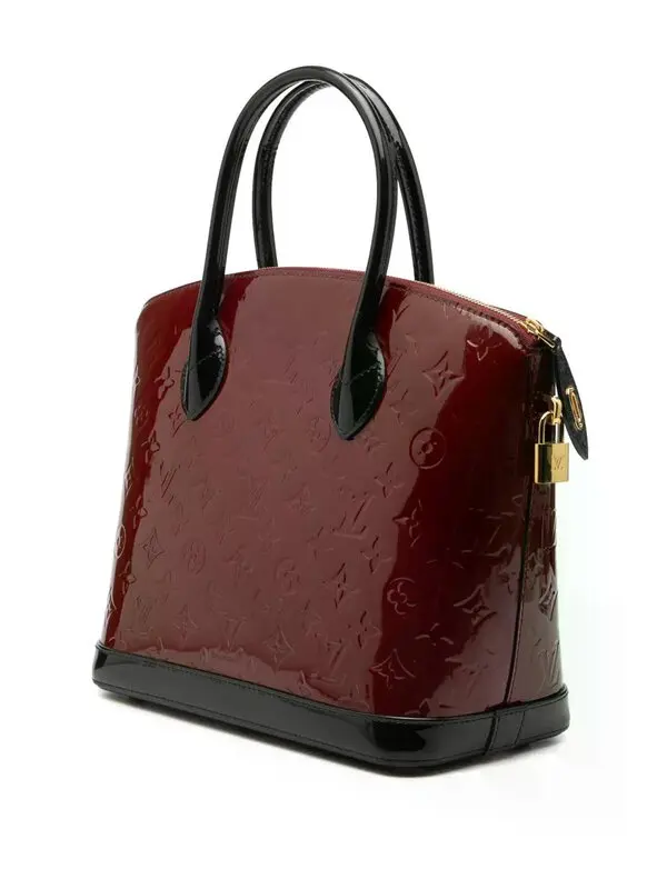 LOUIS VUITTON Monogram Vernis Lockit Pm Handbag - Red
