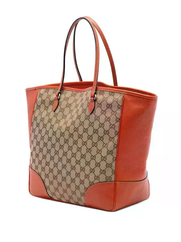 Gucci Gg Canvas Bree Tote Bag - Orange
