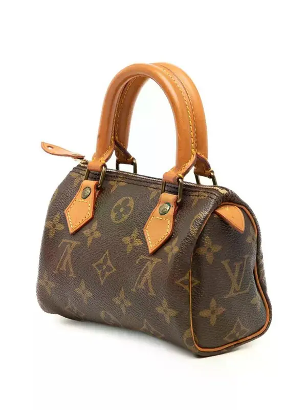 LOUIS VUITTON Monogram Mini Speedy Hl Satchel