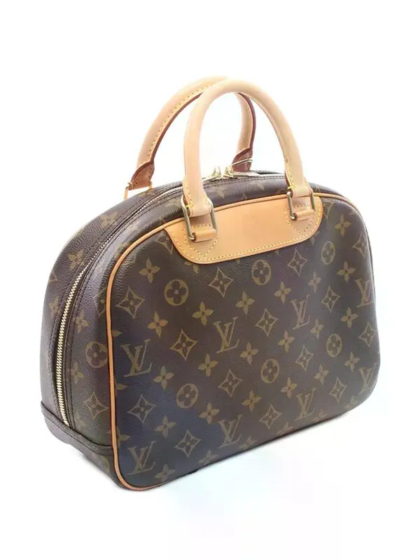 LOUIS VUITTON 2004 Monogram Trouville Handbag - Brown