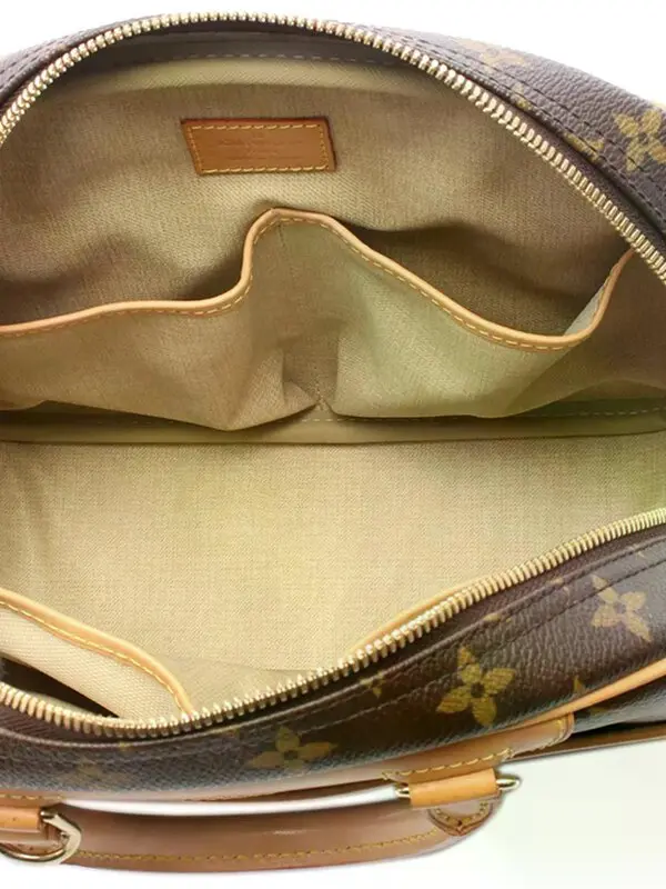 LOUIS VUITTON 2004 Monogram Trouville Handbag - Brown