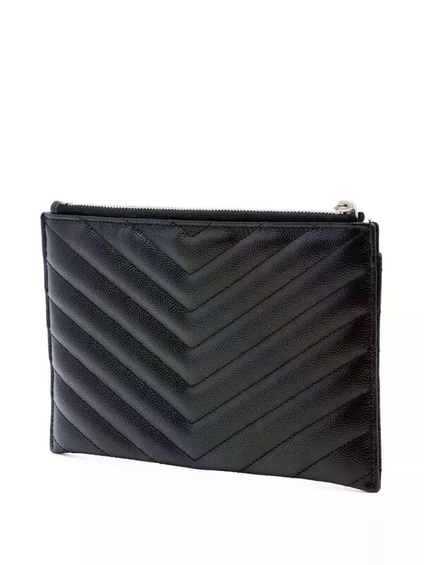 Saint Laurent Monogram Quilted Pouch Clutch