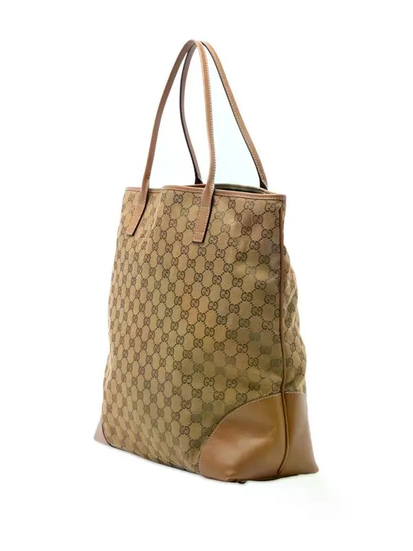 Gucci Gg Canvas Tote Bag - Brown