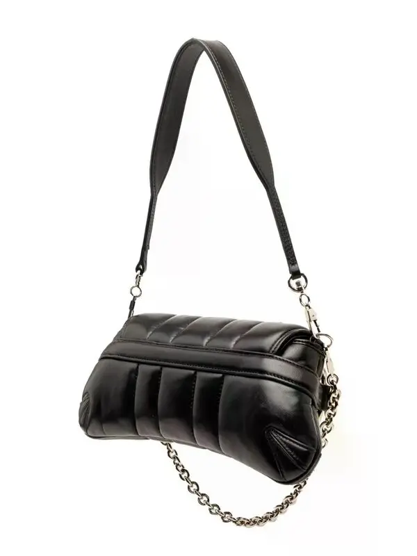 Gucci Quilted Leather Horsebit Chain Satchel - Black