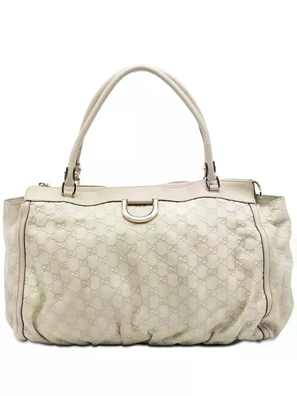 Gucci Monogrammed Leather Tote Bag