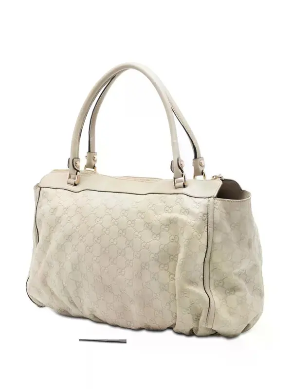 Gucci Monogrammed Leather Tote Bag