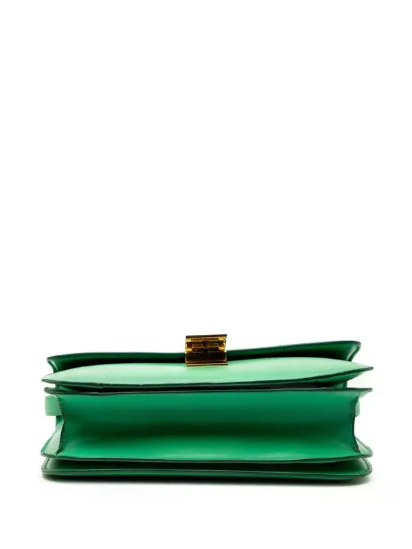 Celine Medium Calfskin Classic Box Crossbody Bag - Green