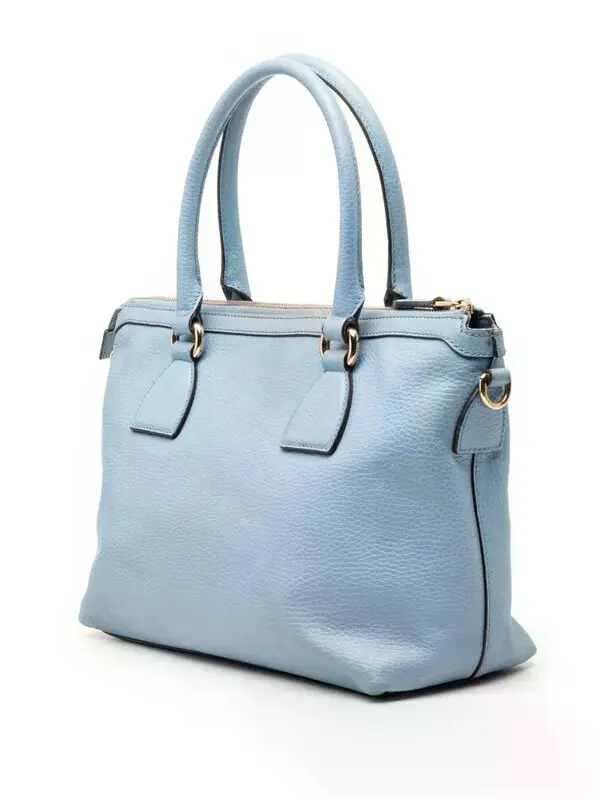 Gucci Calfskin Gg Charm Satchel