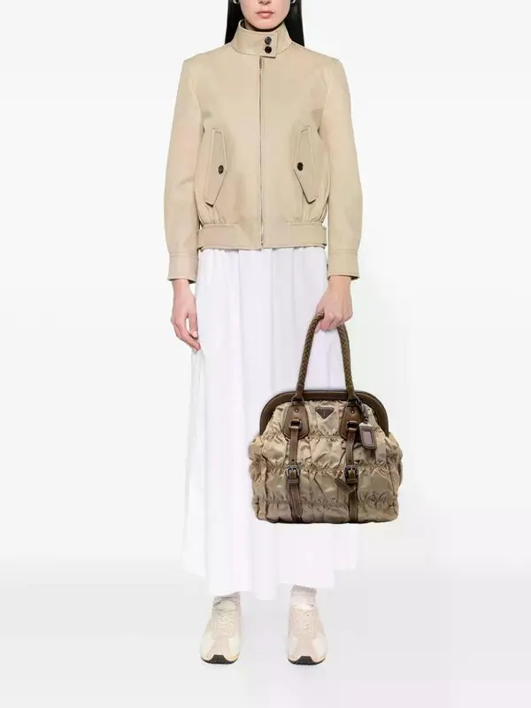 Prada Tessuto Gaufré Frame Tote Bag