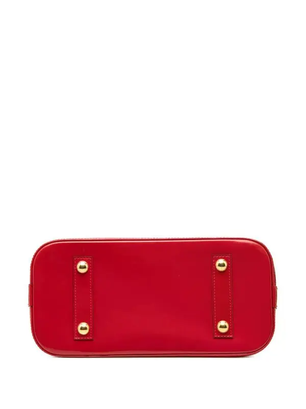 LOUIS VUITTON Monogram Vernis Alma Pm Handbag - Red