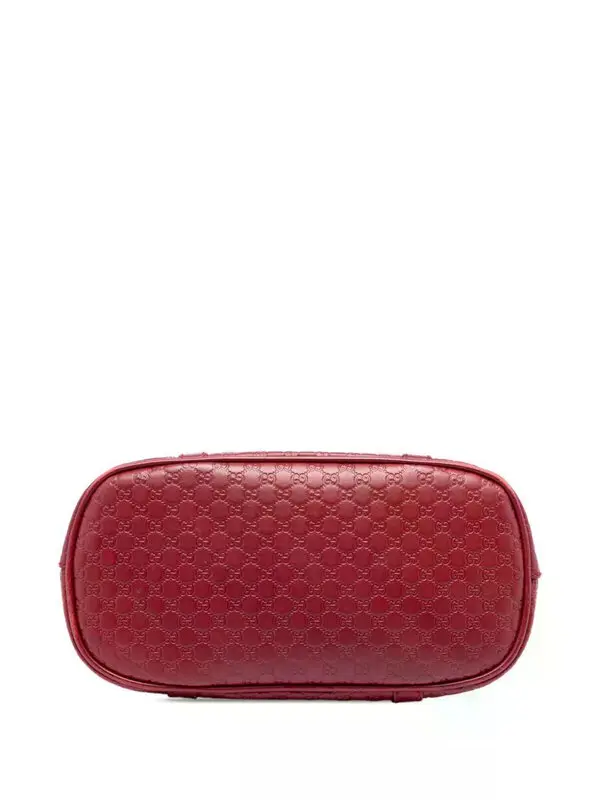 Gucci Microguccissima Leather Dome Satchel - Red