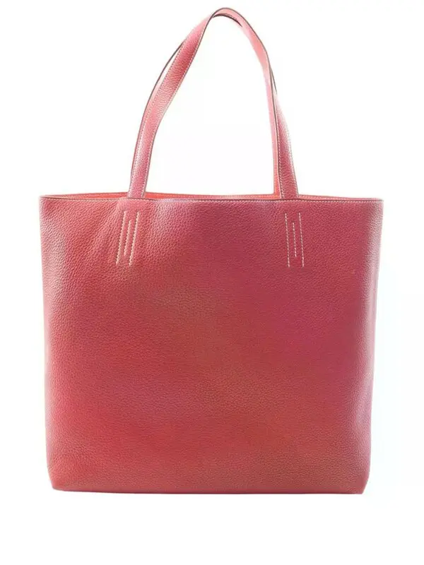 Hermès Clemence Double Sens 45 Tote Bag - Pink