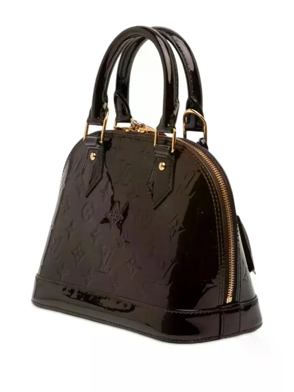 LOUIS VUITTON Monogram Vernis Alma Bb Satchel - Purple