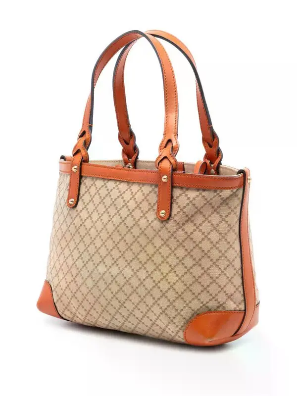 Gucci Diamante Canvas Craft Tote Bag