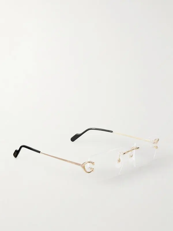 Cartier Rimless Rectangle Optical Glasses