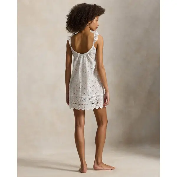Ralph Lauren Eyelet Cotton Cami Sleep Dress