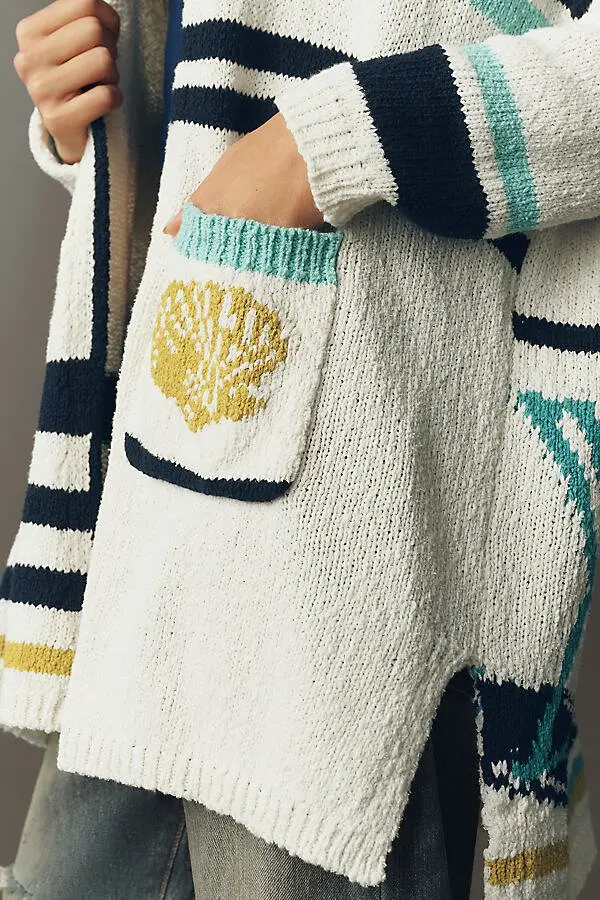 Maeve Oversized Nautical Cardigan