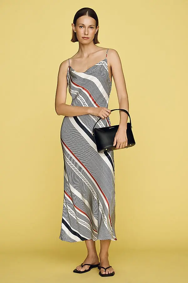 Maeve Cowl-neck Slip Midi Dress