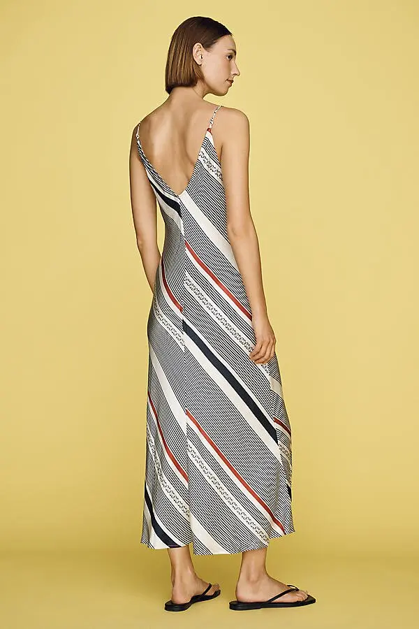 Maeve Cowl-neck Slip Midi Dress