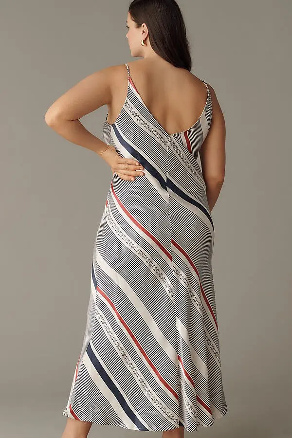 Maeve Cowl-neck Slip Midi Dress