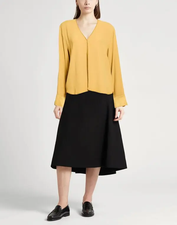 FORTE_FORTE Marigold Acetate And Viscose Top