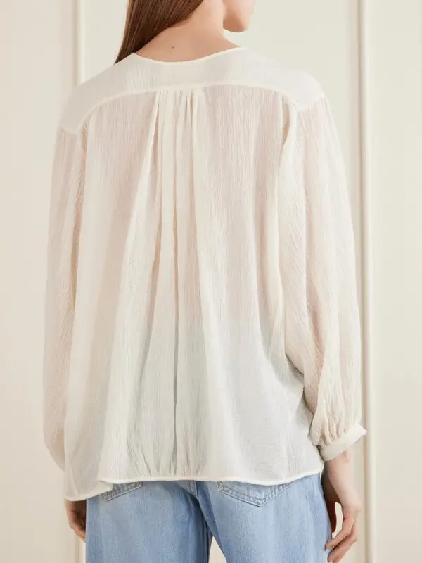 LES VACANCES D’IRINA Les Vacances D'irina Long Sleeve Cotton Shirt