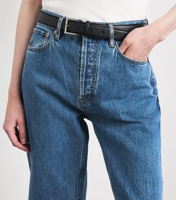 Still Here Cowgirl Straight Leg Jeans With Cutout Detail
