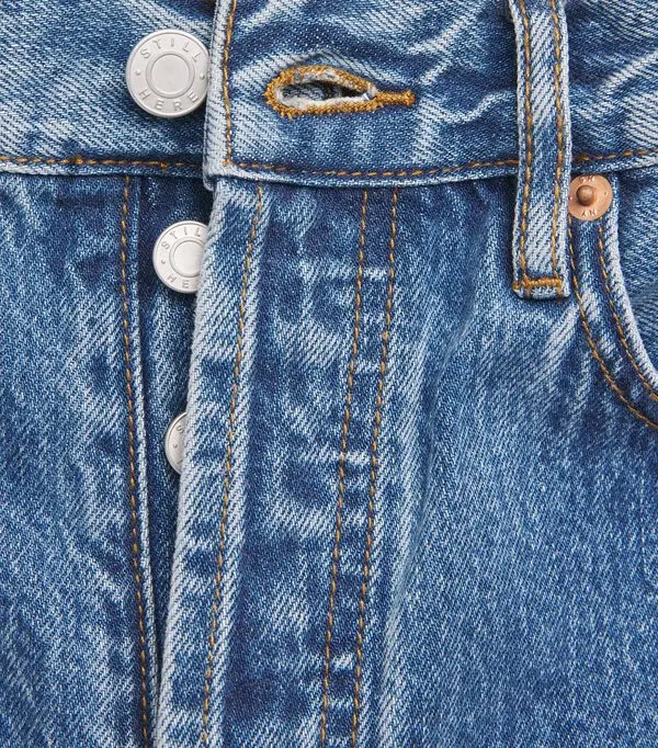 Still Here Cowgirl Straight Leg Jeans With Cutout Detail