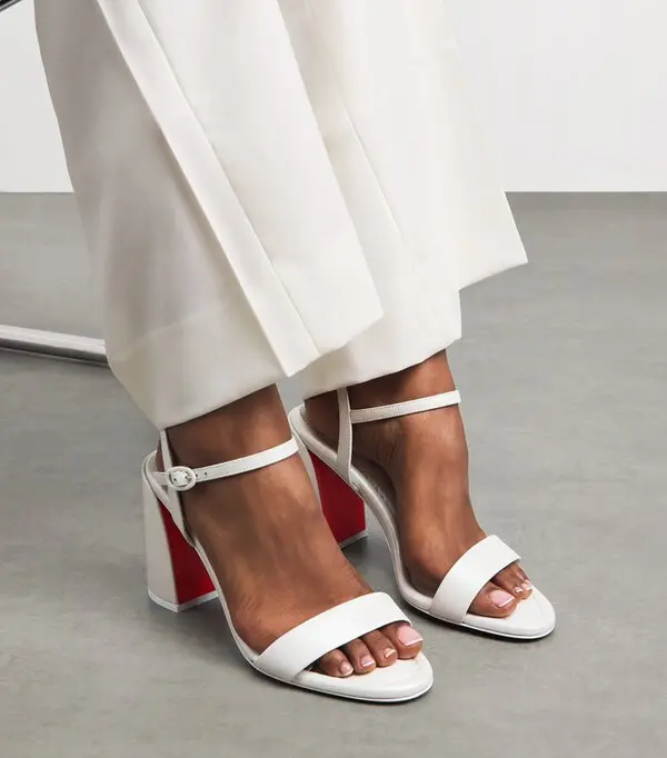 CHRISTIAN LOUBOUTIN Miss Jane Nappa Leather Sandals 85