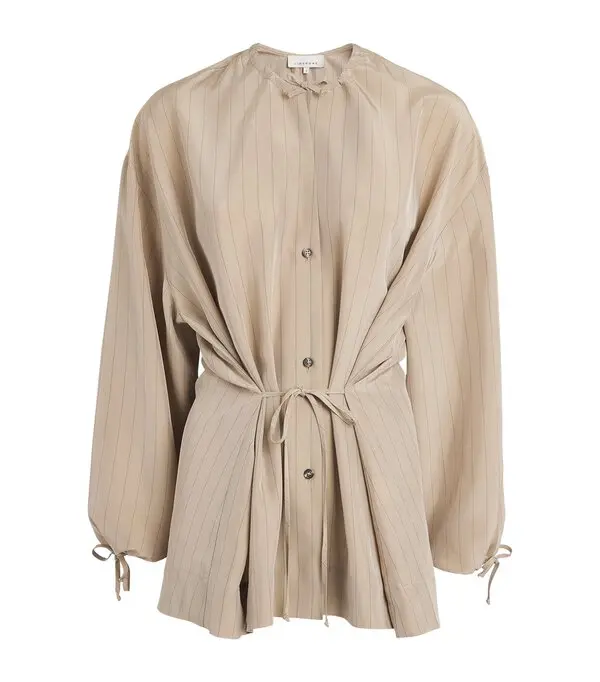LIBEROWE Pinstripe Ellis Tie Shirt