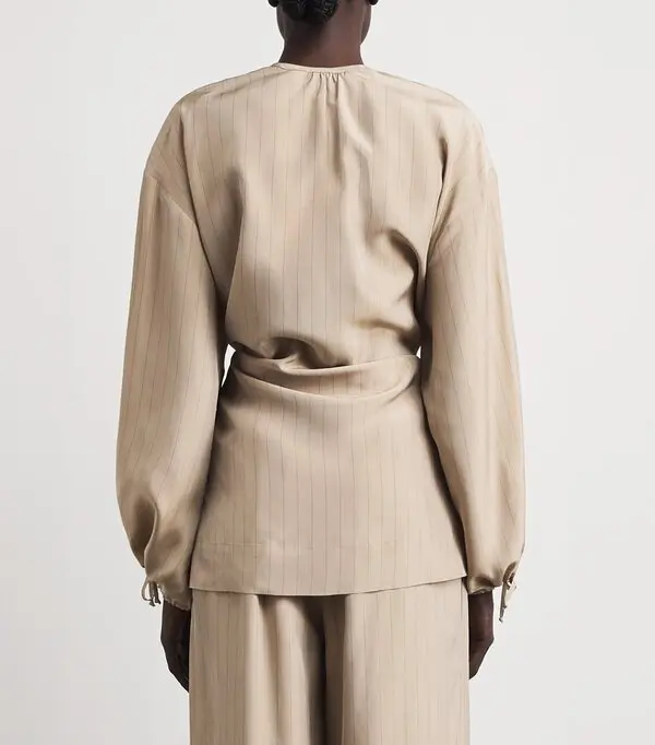 LIBEROWE Pinstripe Ellis Tie Shirt