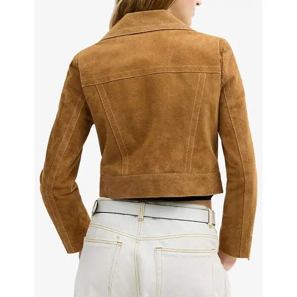 COACH Asymmetrical Suede Jacket
