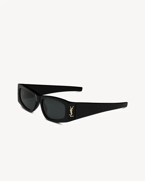 Saint Laurent Rectangular Sunglasses - Black