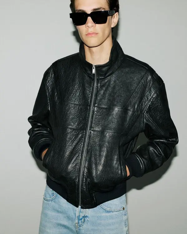 Saint Laurent Grained Lambskin Blouson Jacket