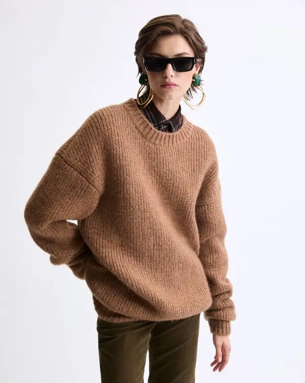 Saint Laurent Oversized Chunky Knit Sweater