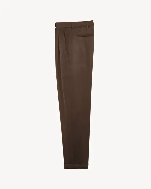 Saint Laurent Slim-fit Pants In Silk