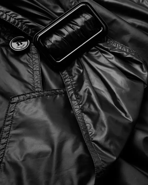 Saint Laurent Lavallière Trench Coat In Nylon