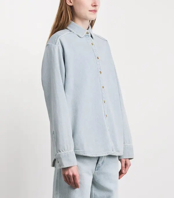 Still Here Cotton Western Shirt With Faux Horn Buttons