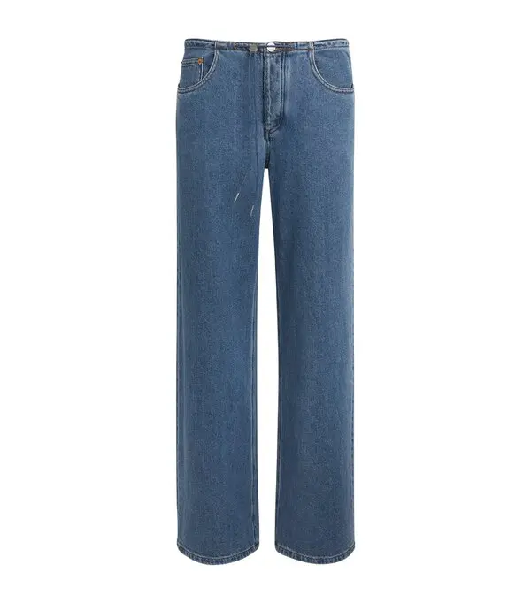 Still Here Drawstring Wide-leg Jeans