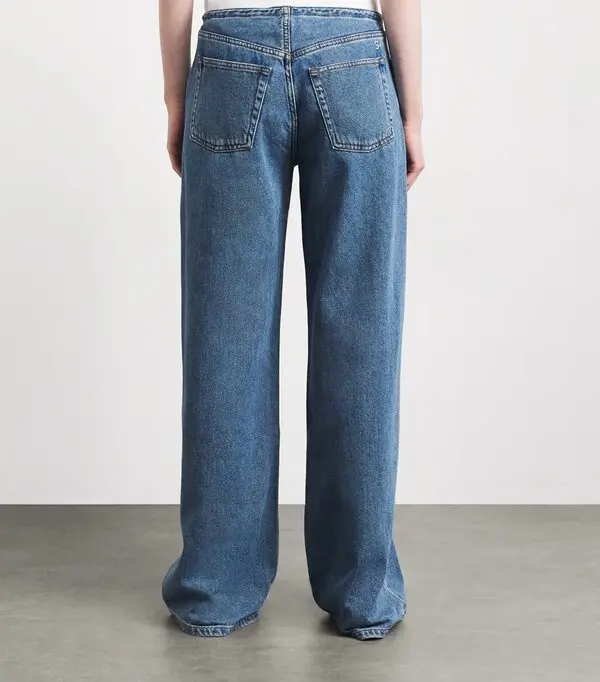 Still Here Drawstring Wide-leg Jeans