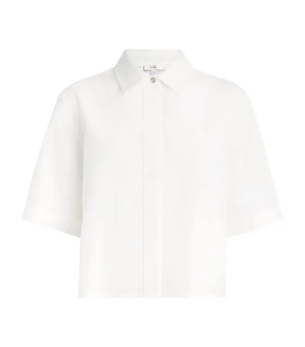 Vince Cotton Scallop Detail Shirt