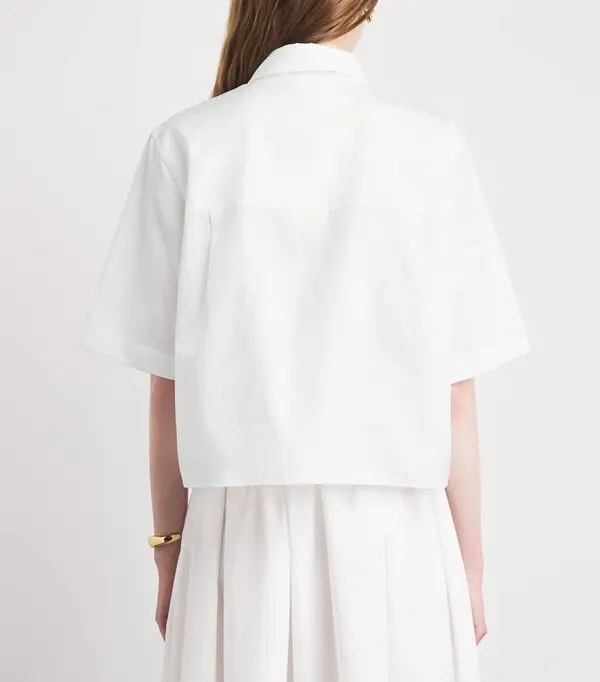 Vince Cotton Scallop Detail Shirt