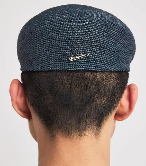 Borsalino Raffia Flat Beret