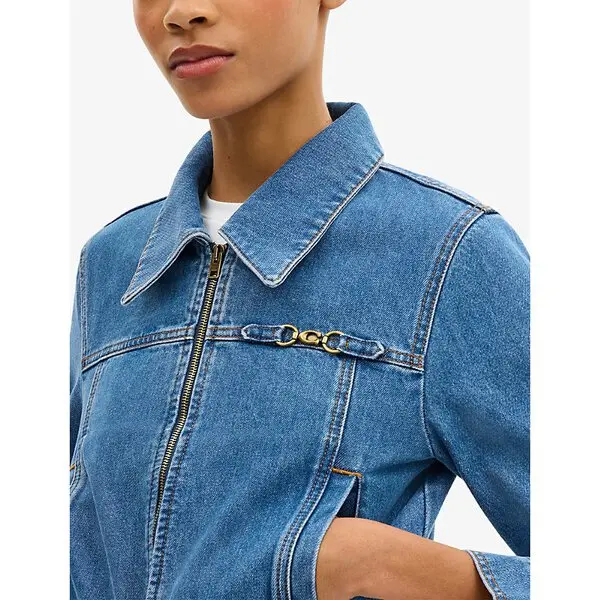 COACH Sculpted C Denim Jacket