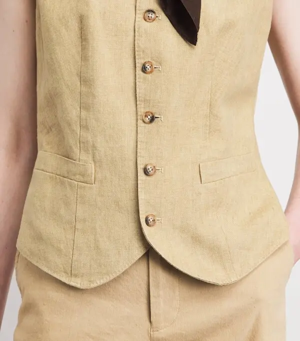 Polo Ralph Lauren Linen-blend Waistcoat